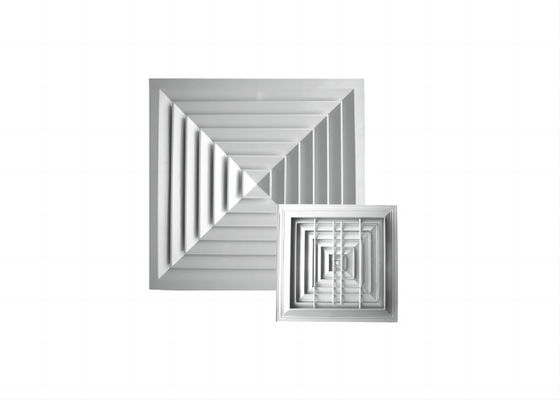 Air Terminal 4 Way Diffuser Ventilation Square Diffuser with Plenum