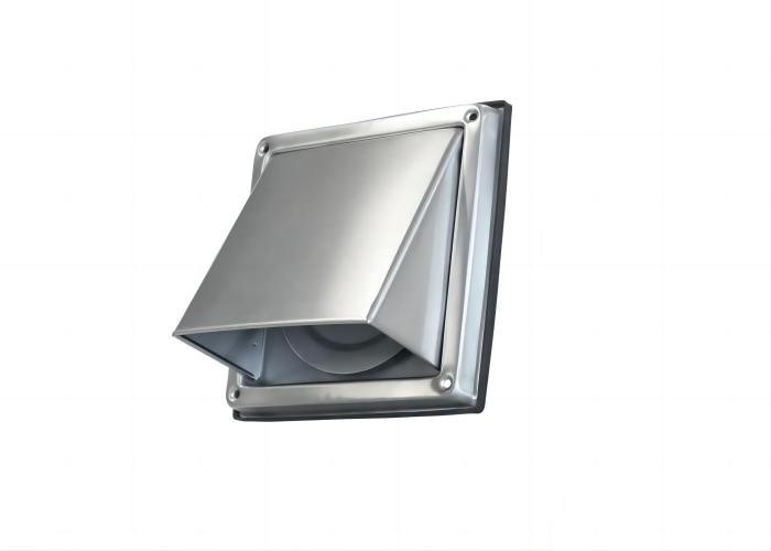 304 Stainless Steel 6 inch Wall Vent Cap Square External Extractor ...