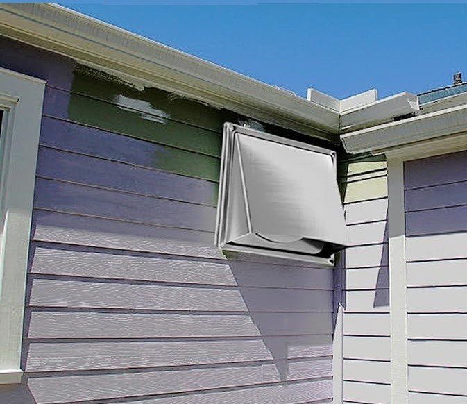 HVAC System Stainless Steel Cowled Wall Vent Non Return Flap stainless ...